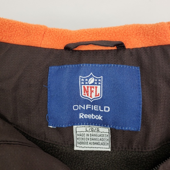Reebok | Jackets & Coats | Reebok Nfl On Field Cleveland Browns Jacket ...